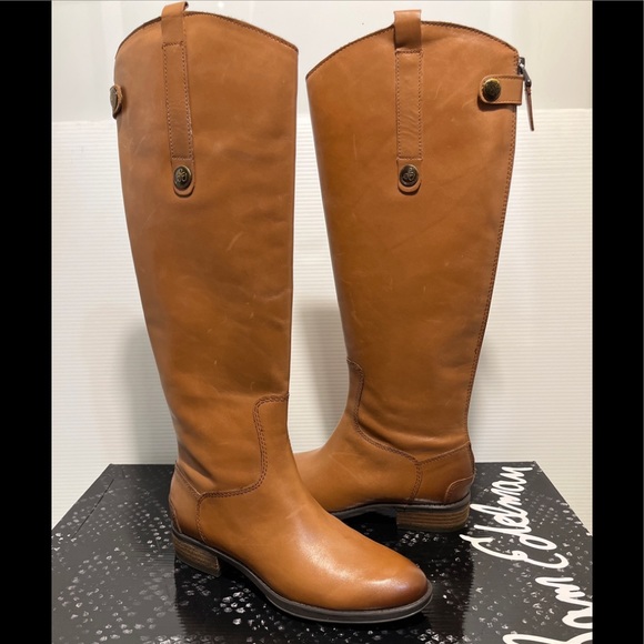 Sam Edelman | Shoes | Sam Edelman Penny Whiskey Leather Equestrian Zip ...